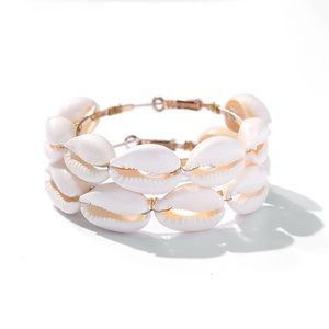 Zara | Jewelry | Zara Shell Hoops | Poshmark